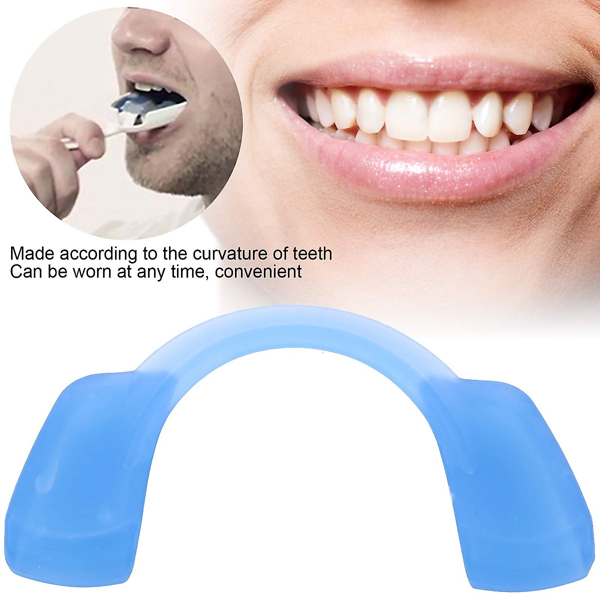 Dental Guard Safe Silicone Material Portable,Help Prevent Teeth Grinding and Clenching