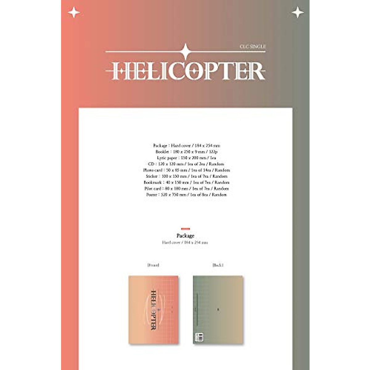 Cube Entertainment CLC - Helicopter Album+Folded Poster