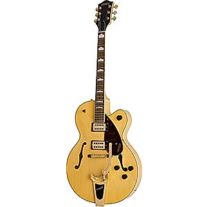 Gretsch G2410TG Streamliner Hollow Body Single-Cut with Bigsby and Gold Hardware, Laurel Fingerboard Electric Guitar (Right-Handed, Village Amber)