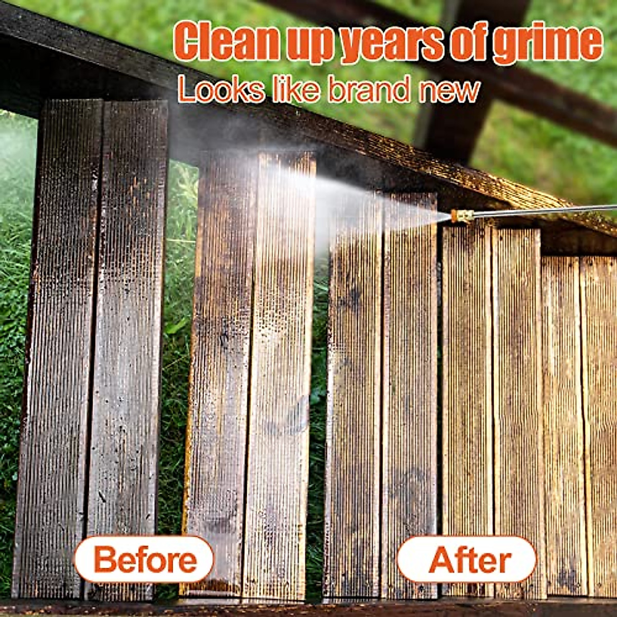 Electric Power Washer 3800PSI Max 2.6 GPM Power Washers Electric Powered,Pressure Washer with 25Ft Hose,Foam Cannon,4 Quick Connect Nozzles for Clean Car/Fences/Patios/Driveways