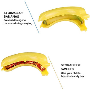 FUDTRO Cute Fruit Banana Protector Box Holder Case Lunch Container Storage Banana Case Kitchen Tools Plastic