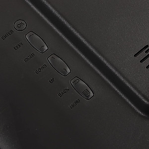 Electronic Photo Album, 24 Inch Multifunctional Black Screen Digital Photo Frame for Home (US Plug)