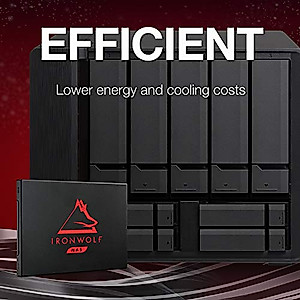 Seagate IronWolf 125 SSD 4TB NAS Internal Solid State Drive - 2.5 Inch SATA 6Gb/s speeds of up to 560MB/s, 24x7 performance with Rescue Service (ZA4000NM1A002)