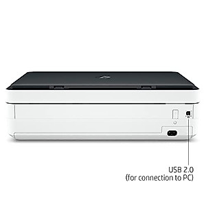 HP Envy 6075 Wireless All-in-One Color Inkjet Printer, White/Black - Print Scan Copy - 10 ppm, 4800 x 1200 dpi, Auto 2-Sided Printing, Borderless Printing, Bluetooth, USB