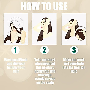 Instagrow Hair Growth Ginger Cream, 30g Ginagen Hair Regrowth Ginger Extract Cream, Natural Hair Growth Ointment, Nourishing Scalp Hair Loss Treatment, for Thinning Hair Men Women (5pcs)