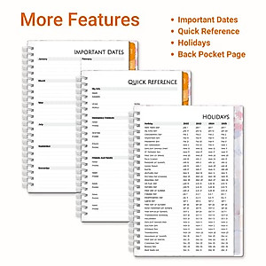 CRANBURY 2023 Planner Weekly Monthly (6x8.25", Watercolor), 2023 Small Planner Book, 8 x 6 Agenda Book, Yearly Calendar Planner, Monthly Tabs, Bookmark, Notes, Bonus Pocket, Stickers