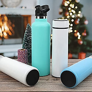 20pcs Silicone Bottoms for Tumblers in 4 Sizes- Protective Anti-Slip Rubber Bottoms for Sublimation Tumblers Non-Slip Silicon Bottom for Skinny Tumblers, Mason Jars (1.96", 2.12", 2.20", 2.28")