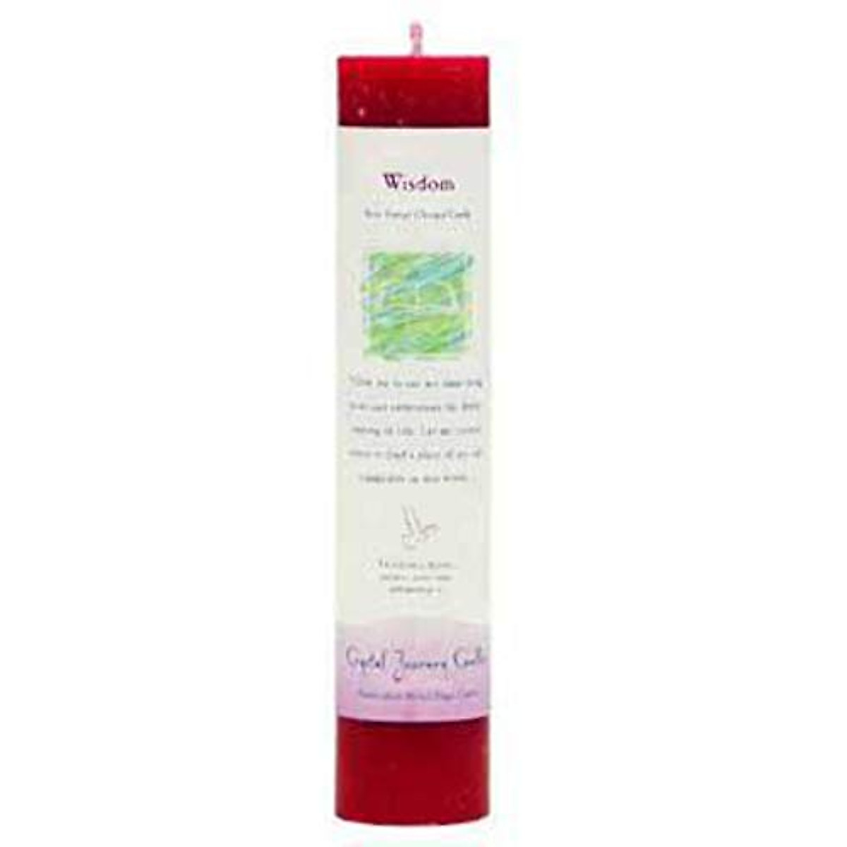 CRYSTAL JOURNEY Candle Pillar Wisdom, 1 EA
