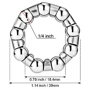Lanturn Bike Ball Crank Bearing 14 inch x 9 Balls,4 Pcs Ball Bearings for Bike Crank Bottom Bracket, KidsStretch Bicycle, 14 inches *9 Ball