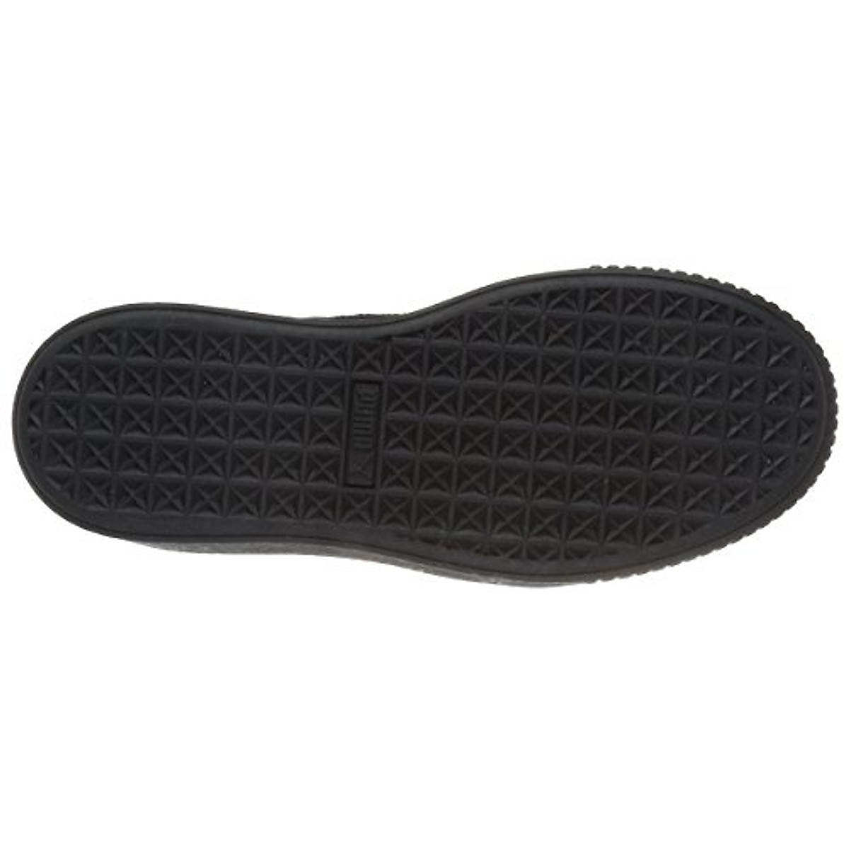 Puma Women's Suede Platform Crushed Gem Black Aged Silver, 9.5 M US