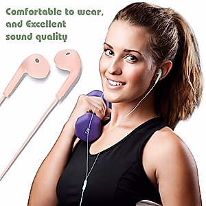 100 Packs Headphones with Microphone Bulk Kids Ear Earbud Bulk, Multi Color Earbud Headphones Bulk for Classroom, Headphones Earbuds