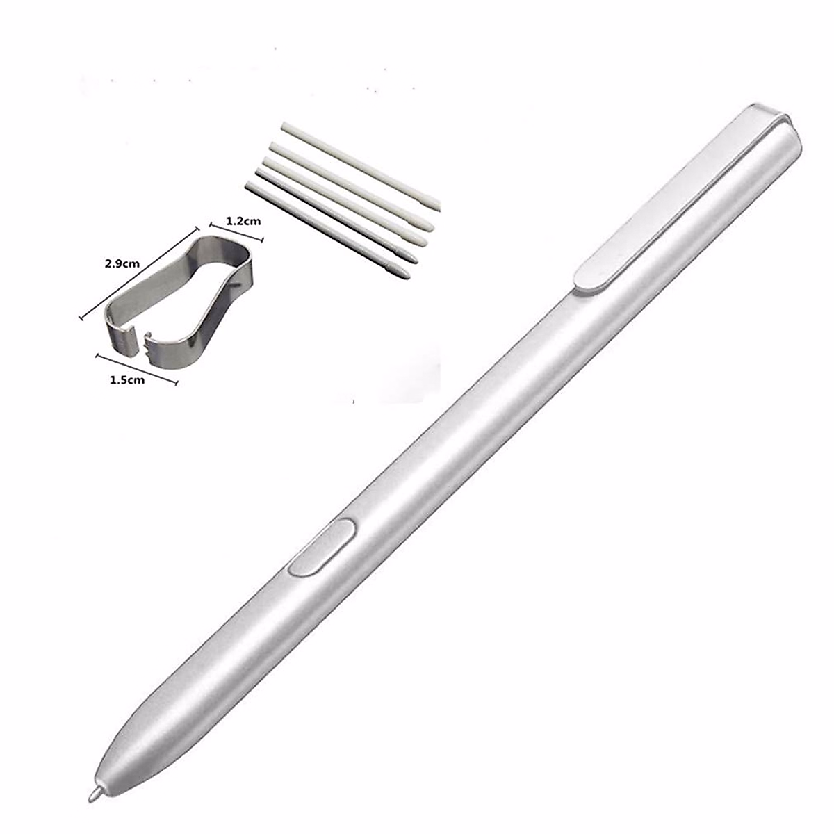 Galaxy Tab S3 S Pen,Stylus Touch S Pen for Samsung Galaxy Tab S3 SM-T820 T835 T825 Replacement Warranty Tips/Nibs (Silver)