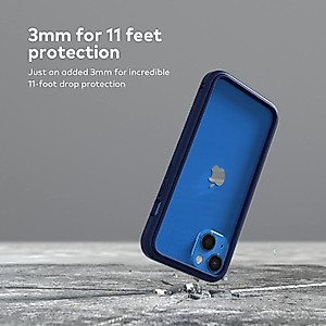 RhinoShield Bumper Case Compatible with [iPhone 13 Mini] | CrashGuard NX - Shock Absorbent Slim Design Protective Cover 3.5M / 11ft Drop Protection - Graphite