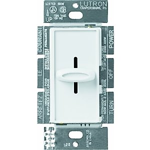 Lutron Skylark Fully Variable 5 Speed Fan Control for Variable Speed Fans | SFS-5E-WH | White