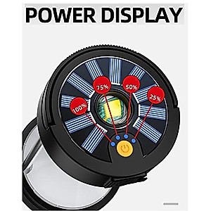 Pockety Camping Hourglass Lamp, Tent Light Emergency , Solar/USB Handheld Lamp, LED Lantern for Outdoor White