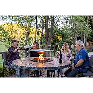 HeatSaver AL28 - Fire Pit Heat Deflector/Reflector and Cover