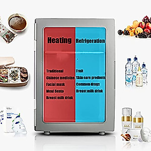 Wgwioo Electric Mini Fridge,10L No Noise Compact Fridge, Portable Mini Fridge, Small Thermoelectric Compact Fridge, for Car Trips Bedroom Office Use,Pink