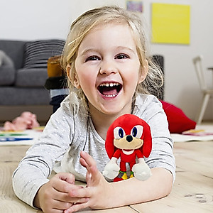 Moptrek hes Sonic 2 Plush Toy The Hedgehog Movie Sonic Plush Toys Knuckles Shadow Tails Plush Doll Toys Gifts for Boys and Girls (Knuckles)