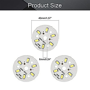 Othmro 15pcs 40mm Dia LED Chip Bulb Super Bright High Power, 9-11V 6500K 5730 Aluminum LED Bulb Surface Mounted Devices Light Beads,Floodlight for Camper Light Bulb, Home Reading, Light Marine Lamps