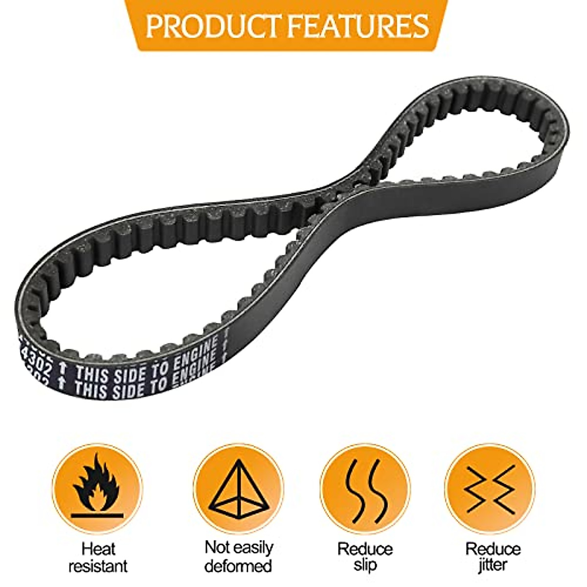 frperce Go Kart 30 Series Drive Belt fit for Yerf-Dog Go Cart 203591- Q430203W