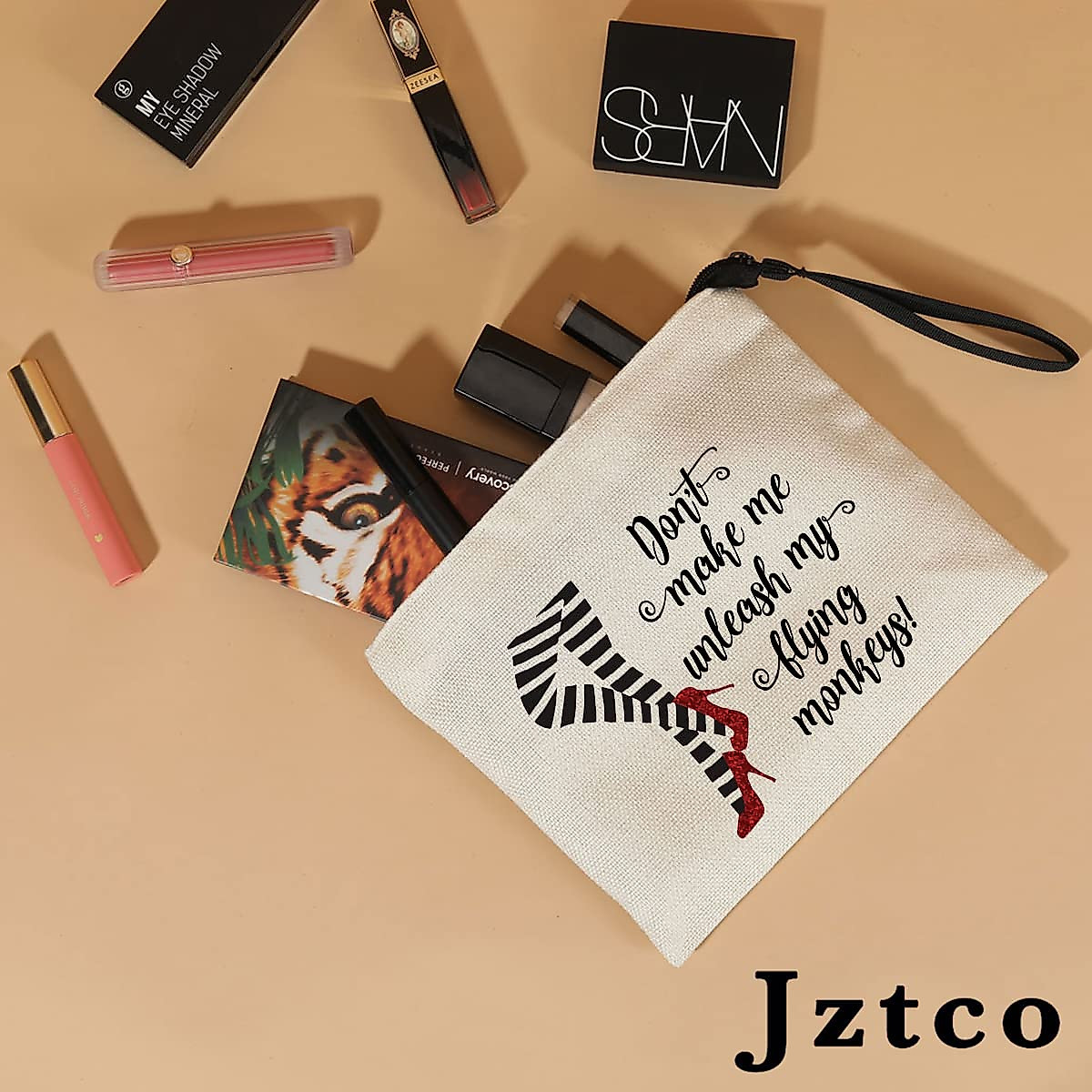 Witch Decor Witchcraft Supplies Funny Witch Stuff Witchy Decor for Halloween Birthday Christmas Gifts for Women Witchcraft Lover Wiccan Gifts Meditation Bag Makeup Bag