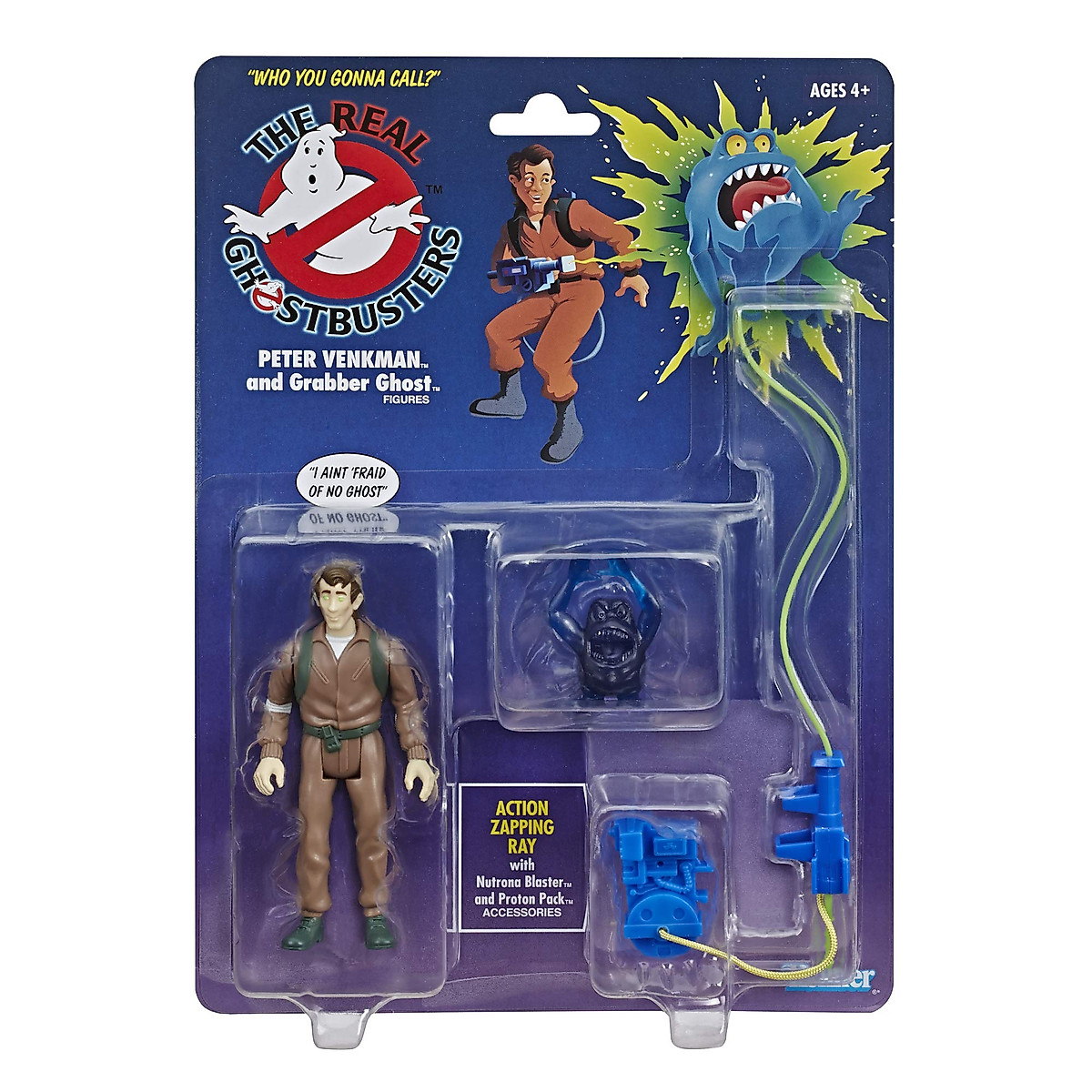 Ghostbusters Kenner Classics Peter Venkman and Grabber Ghost Retro Action Figure Toy with Accessories Great Gift for Collectors and Fans