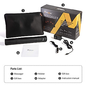 WOQQW Back Massager, Shiatsu Neck and Back Massager, Deeper Tissue Kneading Massage Pillow with Heat for Shoulders,Waist,Legs,Foot, Body Relieve Muscle Pain - Best Gift for Women/Men/Dad/Mom