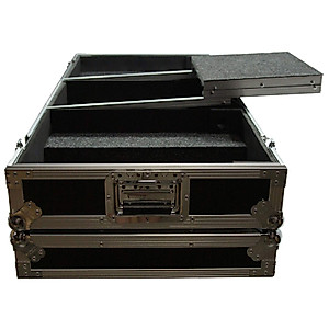 Harmony Audio HC2T1272WLT DJ Battle Coffin Compatible with (2) Rane 12 Turntables & Rane 72 Mixer - Case Only