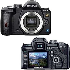 Olympus Evolt E510 10MP Digital SLR Camera with CCD Shift Image Stabilization (Body Only)