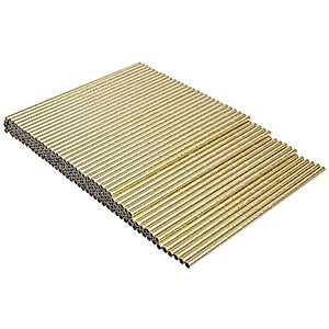 Kikkerland Paper Straws (Set of 144) Gold