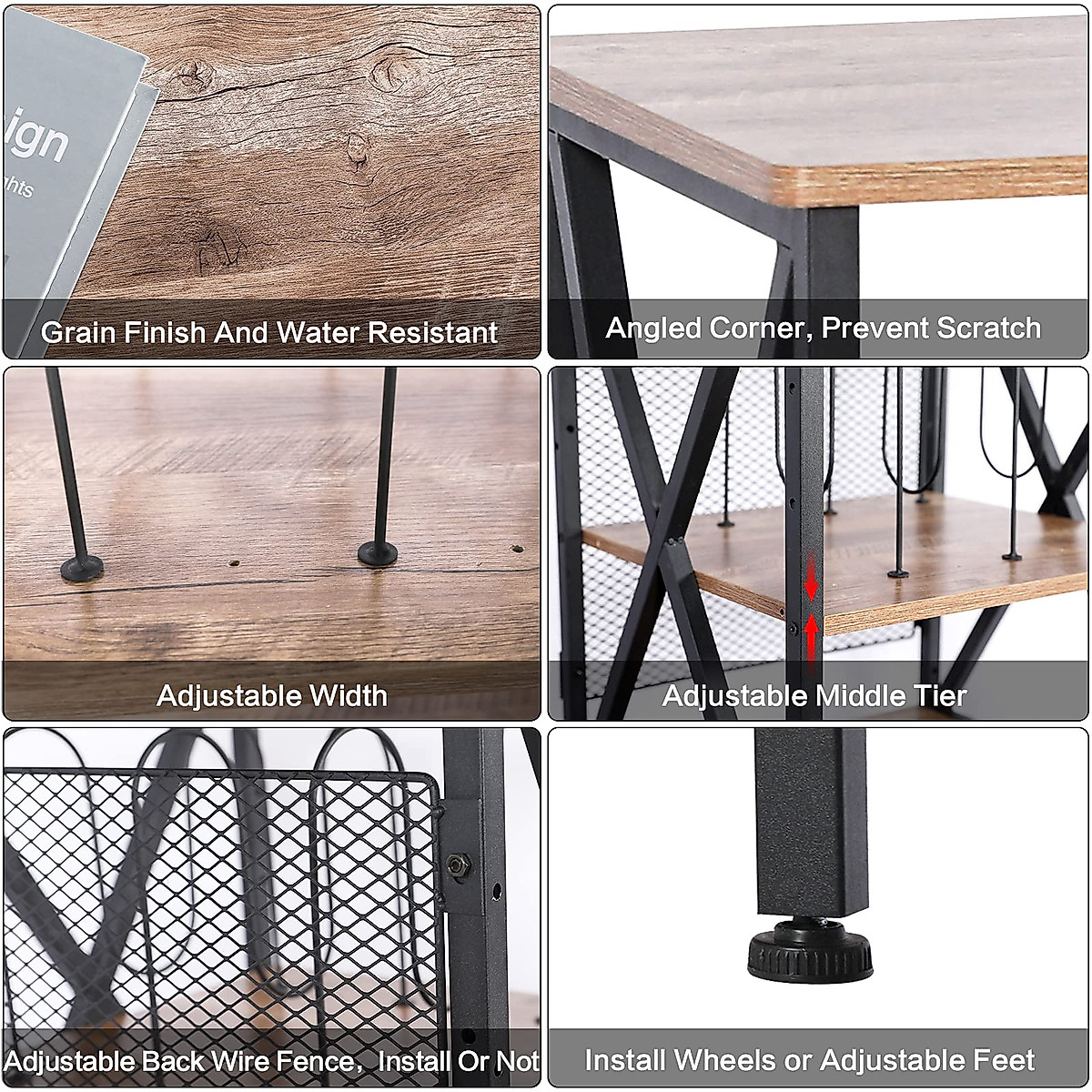 Record Player Stand With Vinyl Storage 3 Tier Rolling Vinyl Record Storage With 3 Adjustable Divinder Record Player Table Turntable Stand Shelf With Wheels Record Holder For Albums