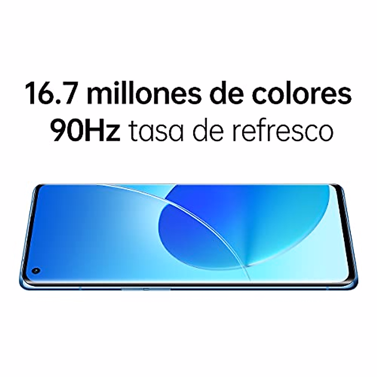 Oppo Reno6 5G Dual-SIM 128GB ROM + 8GB RAM (GSM Only | No CDMA) Factory Unlocked Android Smartphone (Blue) - International Version