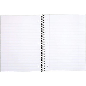Mead Spiral Notebooks, 1 Subject, College Ruled, 70 Sheets, 24 Pack (73705)