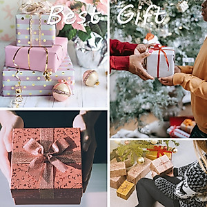 Famassi Rose Gold Desk Accessories，Office Supplies Set Acrylic Stapler Set Staple Remover, Tape Holder, Pen Holder, 2 Ballpoint Pen, Scissor, Binder Clips, Paper Clips and 1000pcs Staples.