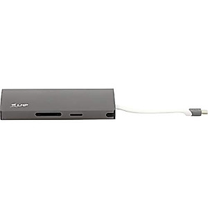 LMP - 4K USB-C Travel Docking Station with 9 Ports - Space Gray