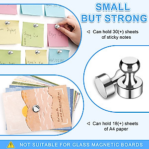 60Pcs Fridge Magnets, Strong Magnets for Whiteboard, Magnets Fridge, Fridge Magnets Adults, Small Magnets for Kitchen, Office, Classroom, Map