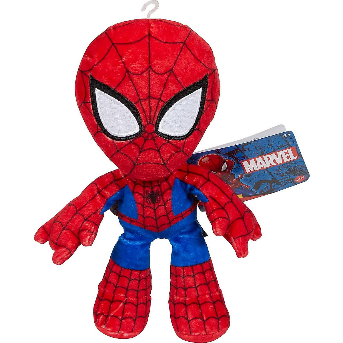 Mattel Marvel Spider-Man Plush Character Figure, Super Hero Soft Doll in Classic Suit, 8 Inches Tall