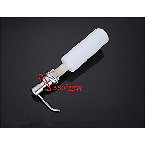 Siderit ABS Sink Soap Dispenser, Kitchen/Bath Soap Lotion Pump Dispenser with 12 OZ Bottle, 3 Inch Nozzle,