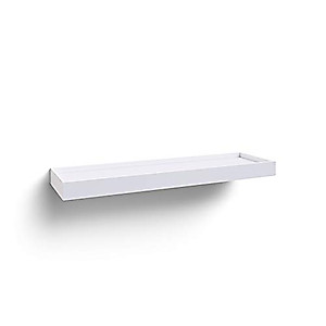 NewAge Products Home White Floating Shelf - 48in, Hanging Rectangle Kitchen Wall Shelving, 81042