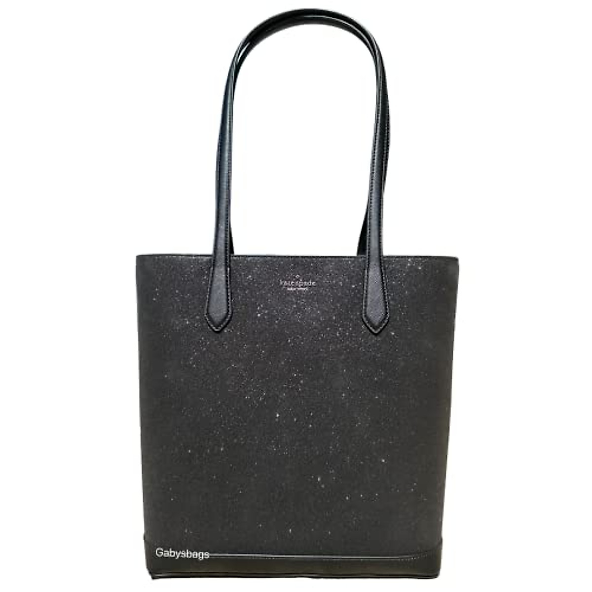 Kate Spade New York kate spade Tinsel Glitter Shoulder Tote Bag Handbag Holiday Collection 2022 (Black)