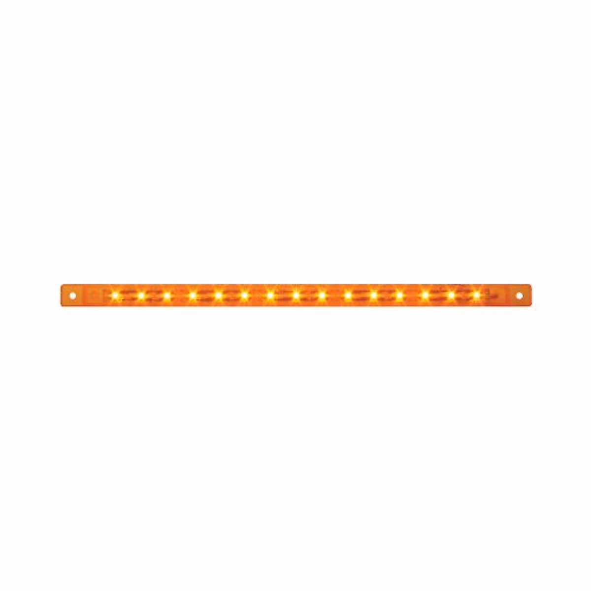 GG Grand General 76310 Amber 12" Ultra Thin Surface Mount 15-LED Marker and Clearance Sealed Light Bar, Amber/Amber