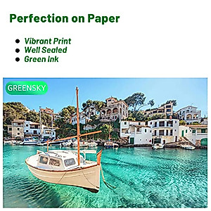 GREENSKY Remanufactured Replacement for HP 63 Ink 63 XL 63XL Ink Cartridges Black and Color for HP OfficeJet 3830 5255 5258 4650 3833 4655 Envy 4520 DeskJet 1112 3630 3634 Printer (2 Combo Pack)