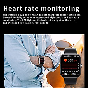 F57L Bluetooth Fashion 𝙎𝙡𝙚𝙚𝙥 𝙢𝙤𝙣𝙞𝙩𝙤𝙧𝙞𝙣𝙜 Smartwatches Temperature Sports Waterproof Men Women Smart Watch Fitness Tracker Black Silicone Couple Watches Compatible with Android iOS