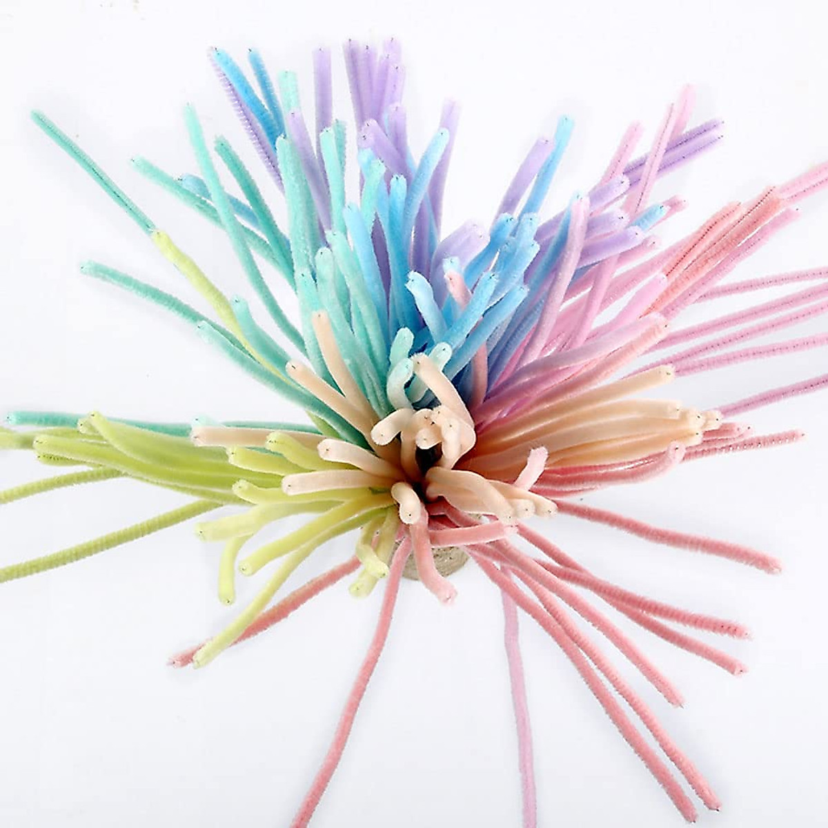 Macaron Mixed Color Pipe Cleaners Craft 500 PCS Chenille Stems Assorted Colors 6MM x 12 INCH Twistable Stems for Children’s Crafts and Arts Bendable Sculpting Sticks