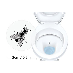 Bullseye Toilet Target Stickers Bulk Pack for Toilets and Urinals (13 Targets) with Sticker Applicator Tool - Sticks on Wet Surface - Toilet Targets for Toilet Training Boys - Aiming Targets for Men - Pee Targets for Boys