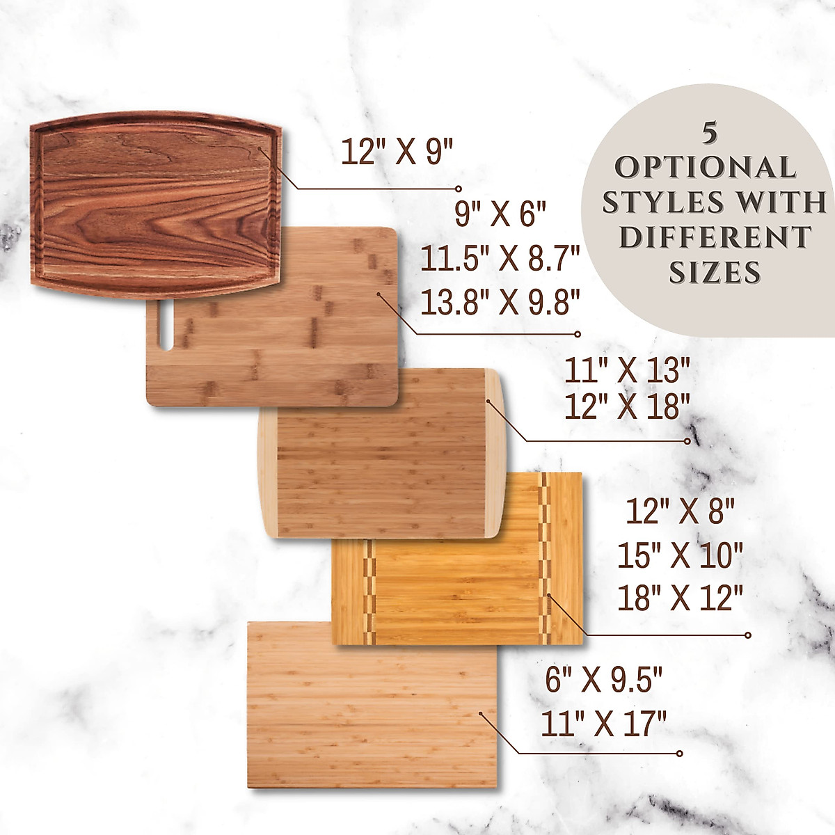 Personalized Cutting Boards, 11 Designs, 6 Cutting Board Styles - Wedding Gifts for Couples, Custom Kitchen Sign Gift for Couples, Personalized Gifts, Newlywed Gifts for Couples, Housewarming Gifts