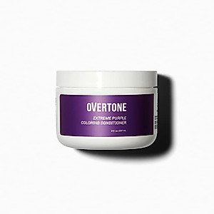 oVertone Haircare Extreme Purple Healthy Duo - Semi-Permanent Color Depositing Conditioner & Daily Conditioner Set - Cruelty-Free Hair Color w/Shea Butter & Coconut Oil (Extreme Purple)