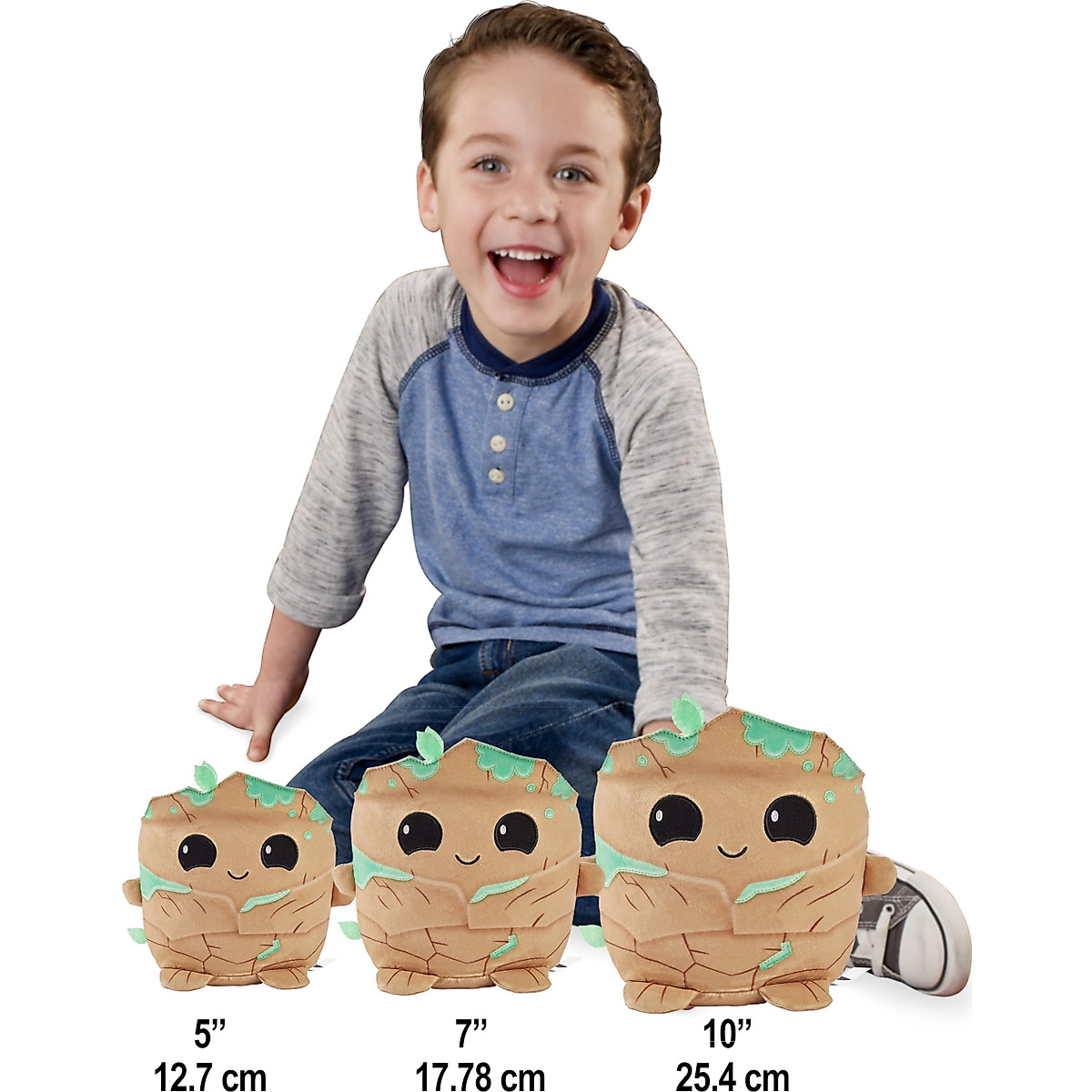 Mattel Marvel Cuutopia Plush Figure, 10-inch Groot Soft Rounded Pillow Doll, Collectible Toy Inspired by the Fan-Favorite Character