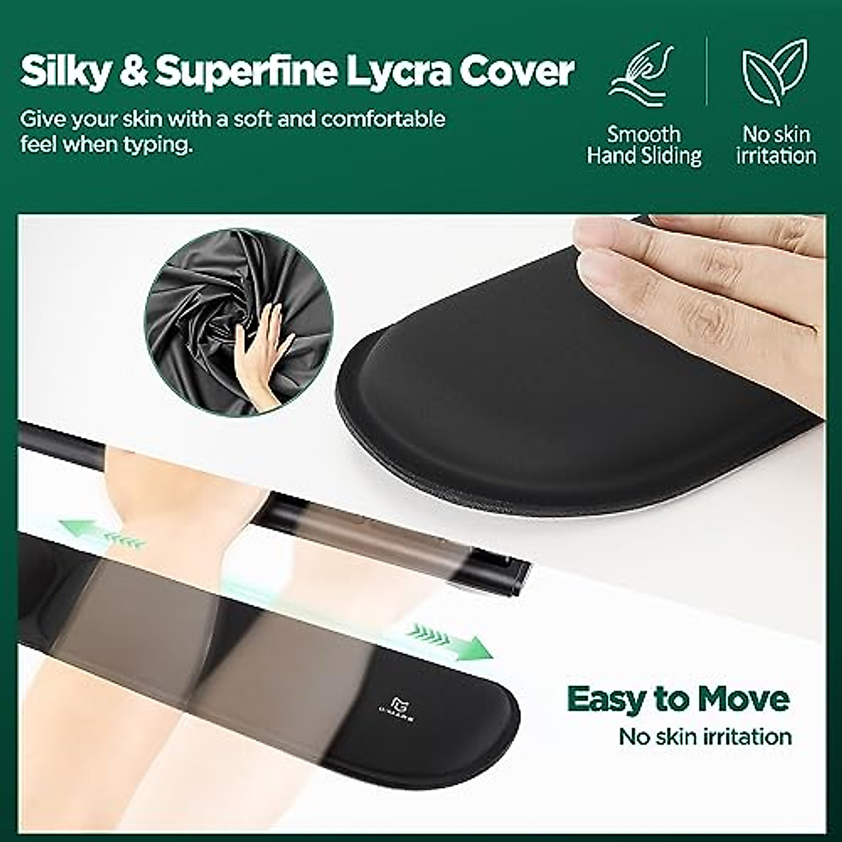 Gimars Upgrade 20 inch Foldable Wrist Rest for Computer Keyboard, Enlongated Superfine Fabric Gel Memory Foam Keyboard Wrist Rest Set, Ergonomic Design for Typing Pain Relief, Computer, Office & Home