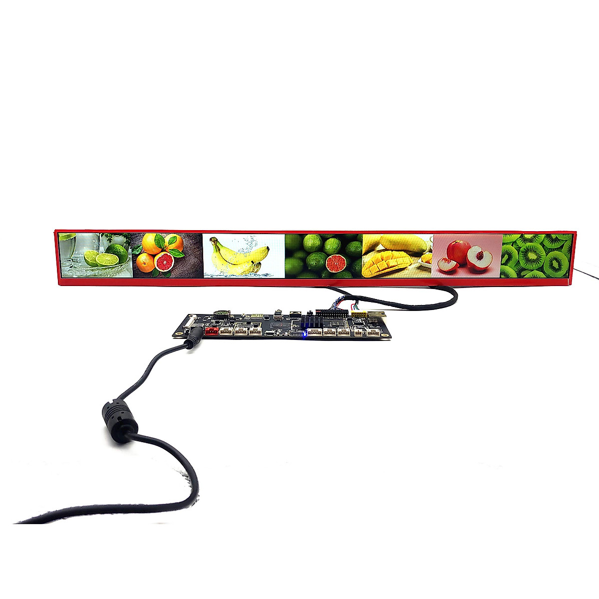 DHL/UPS for 22.9 inch Stretched Bar LCD Panel G229HAN01.0 with 1920X165,500 cd/m²,Supermarket Shelf Screen Support Android,Outline(mm) 587.08 × 62.05 × 10.71 (H×V×D)